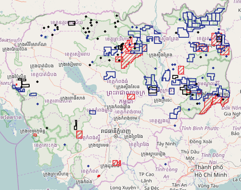 Mineral Exploration Areas - Cambodia - Interactive Web Map