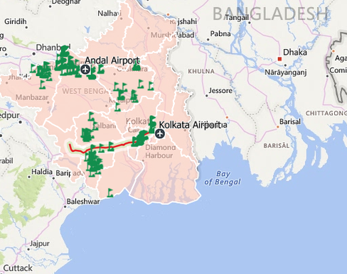 Dankuni to Jhargram Industrial Corridor - Interactive Web Map