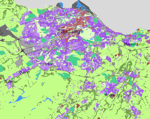 Edinburgh Land Use Map 2010 - Interactive Web Map