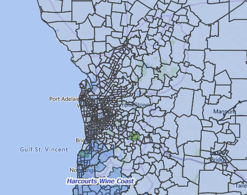 SA Territory Map - Interactive Web Map
