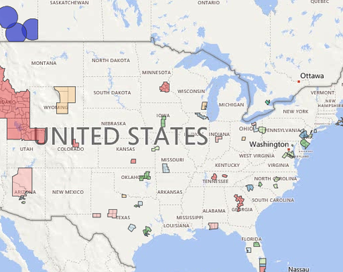 Dealer Territories - Interactive Web Map